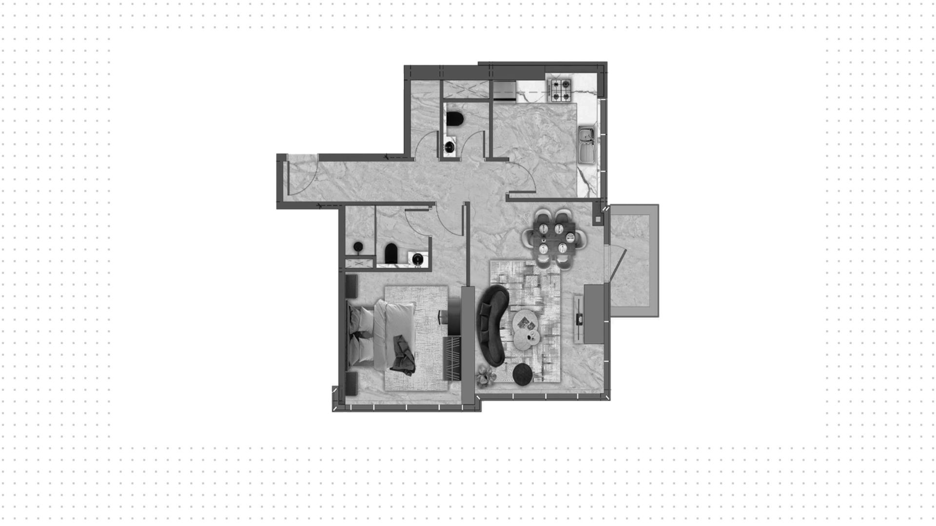 Renad Tower is a residential tower with rich infrastructure on Al Reem ...