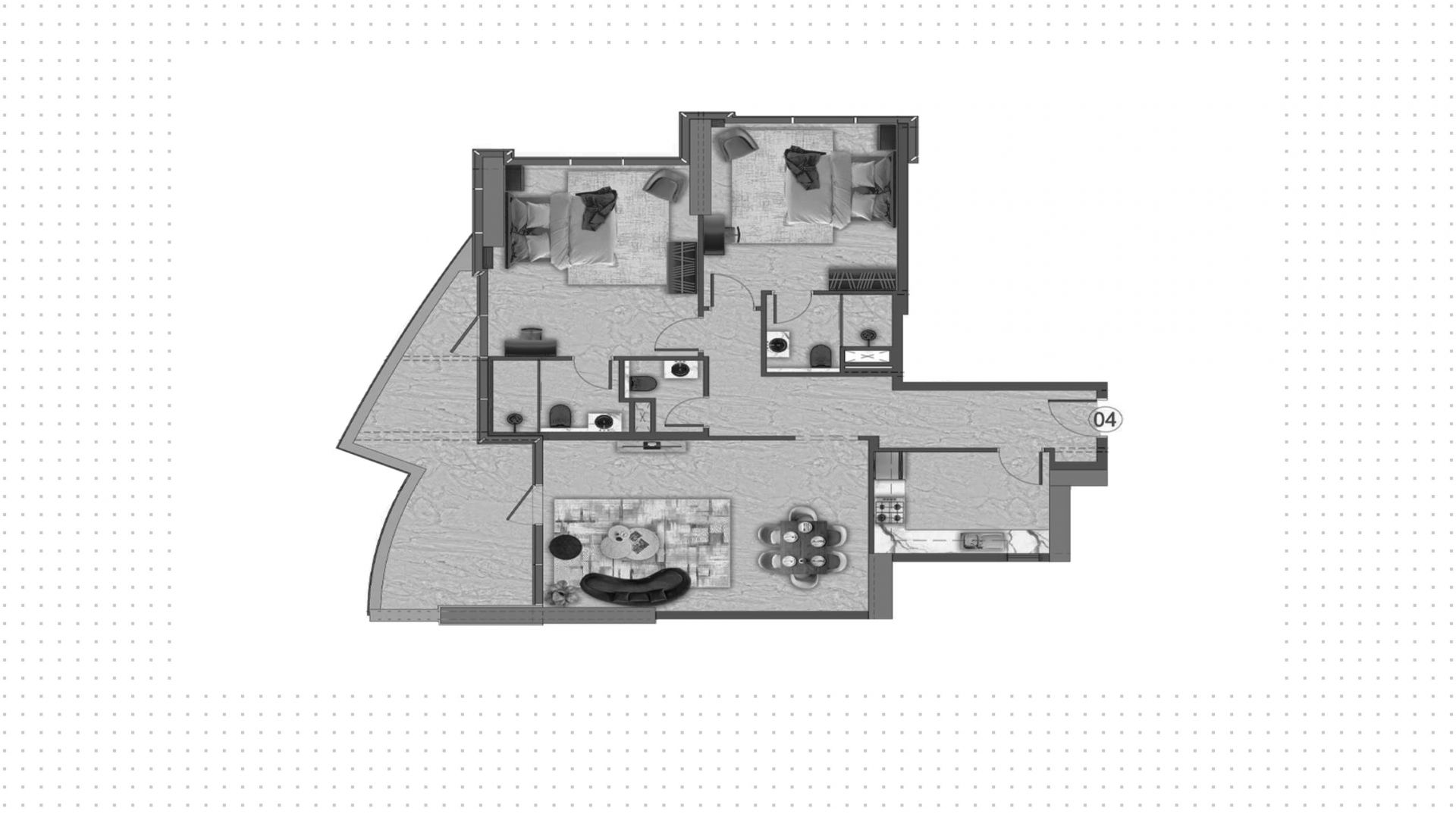 Renad Tower is a residential tower with rich infrastructure on Al Reem ...